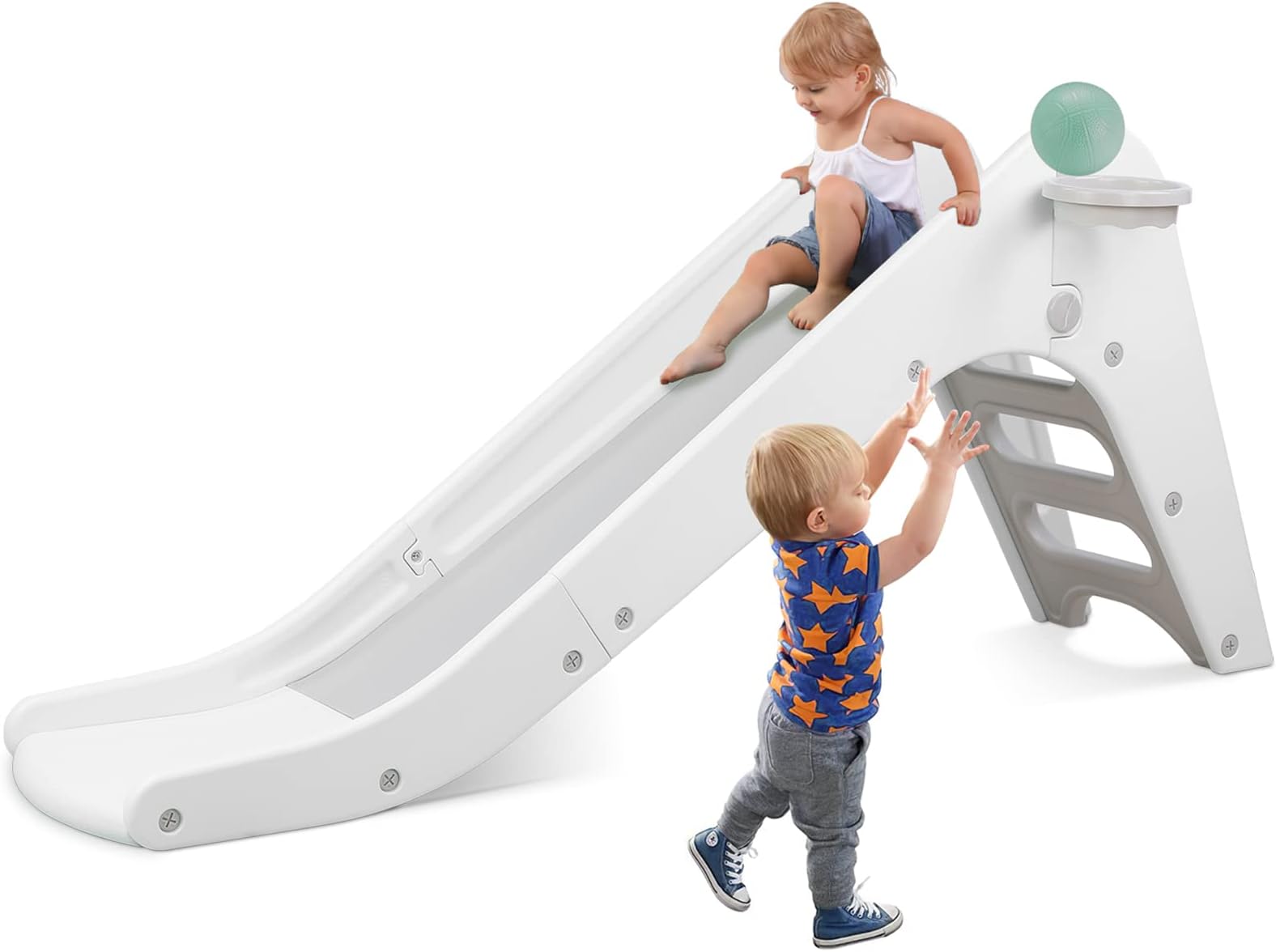Amazon.com: Toddler Slide Large Play Climber Slide PlaySet with Extra ...