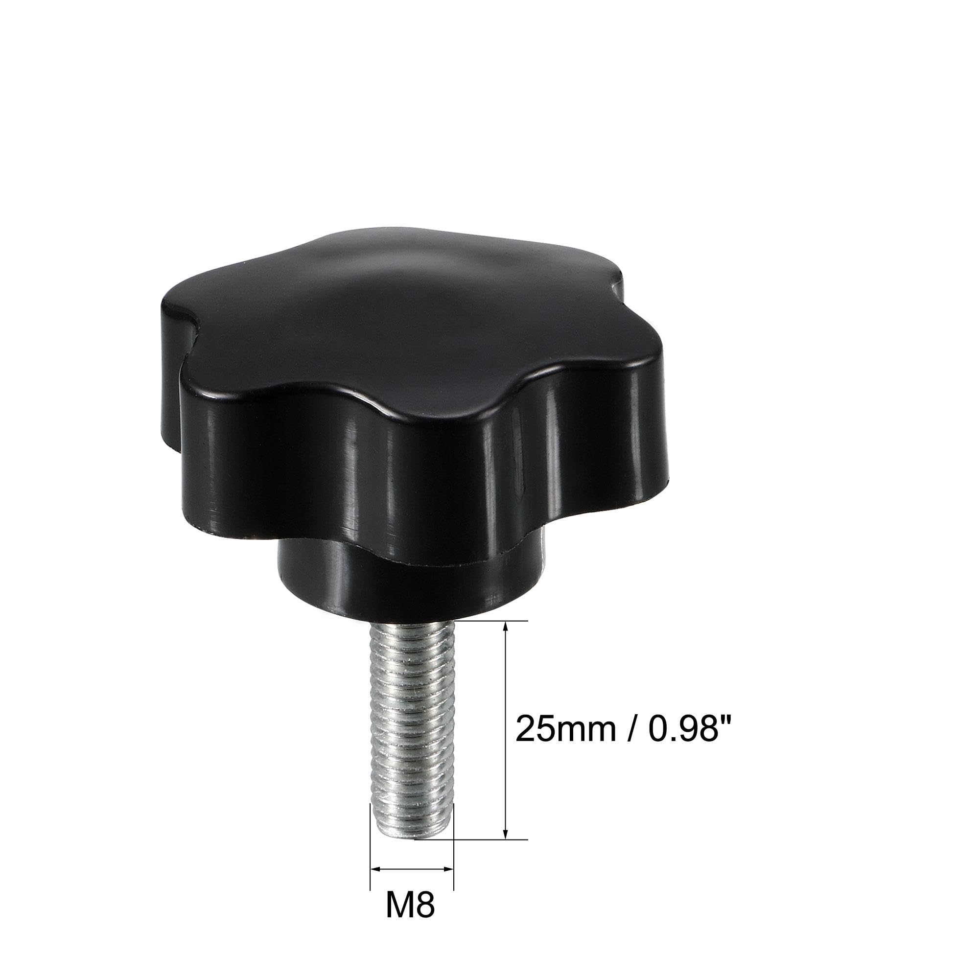 Snapklik.com : Uxcell Clamping Screw Knob, 48mm Dia Plum Hex Shaped ...
