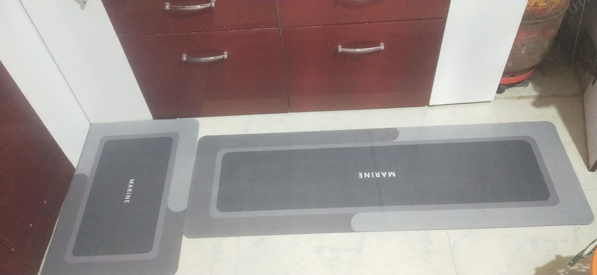 YOGIMOONI Kitchen Floor mat Water Absorption, Anti Slip and Kitchen ...