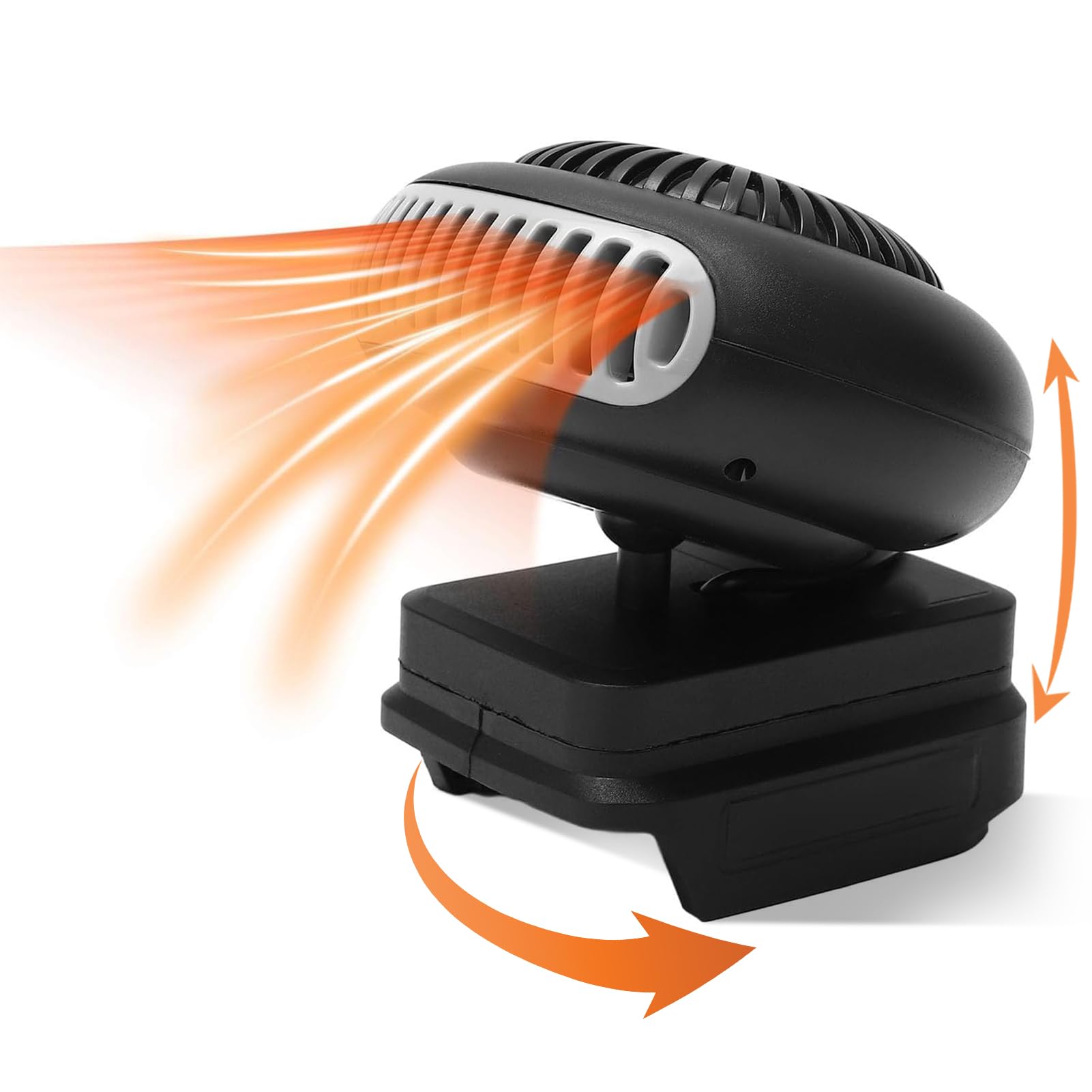 Small Space Heater, 170W 2 Gears 18V Battery Powered Heater, Electric ...