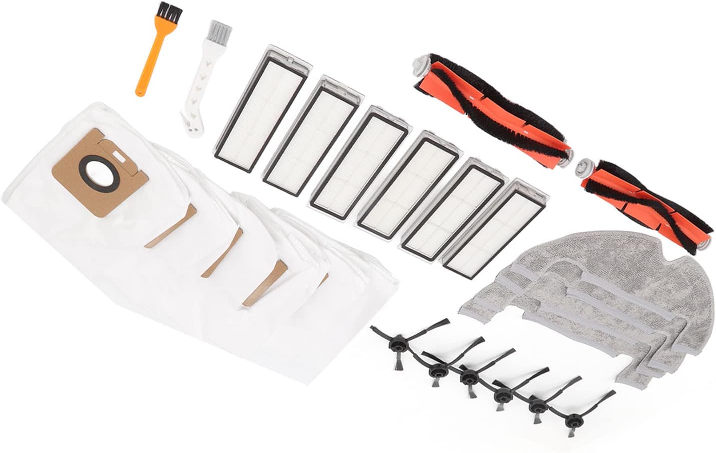 Vacuum Cleaner Main Brush Dust Bag Filter Rag Side Brush Sweeper ...