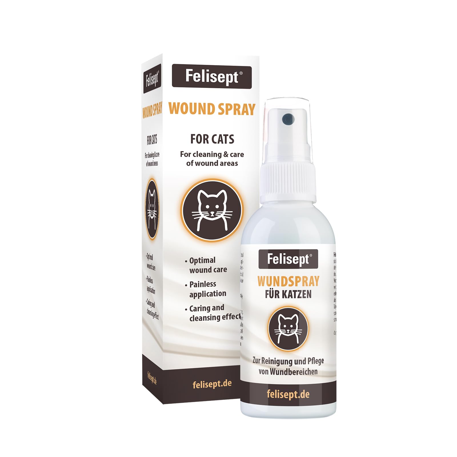 Felisept wound spray for cats 75ml - Cat antiseptic - Cat wound ...