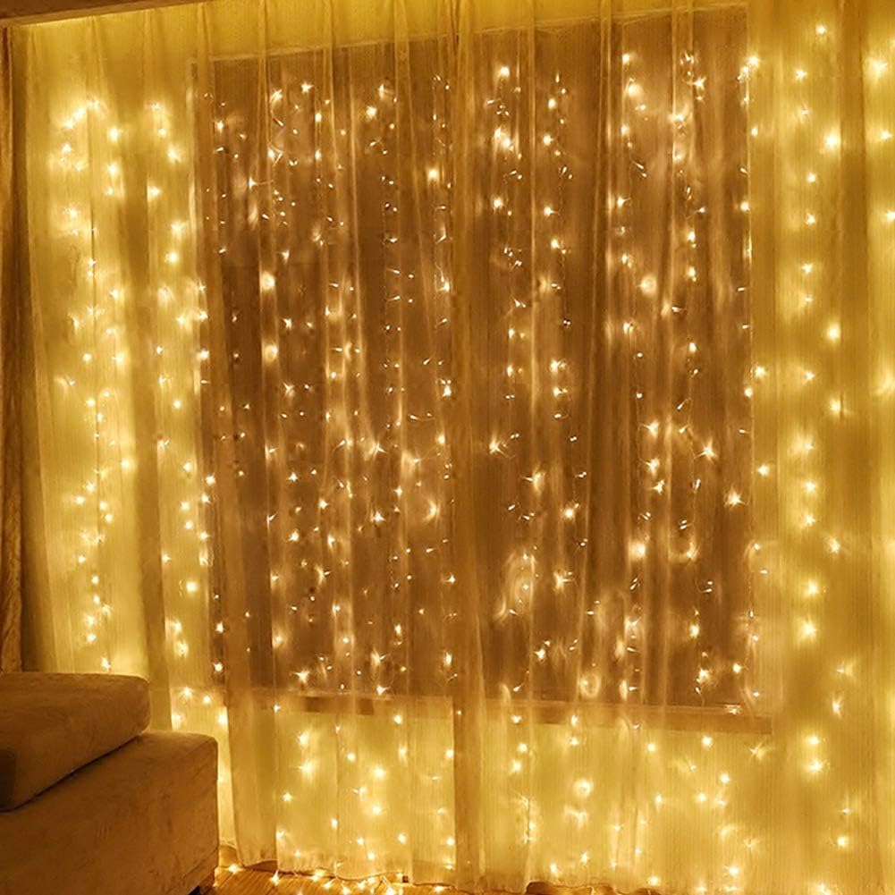 Amazon.com: Twinkle Star 600 LED Window Curtain String Light for ...