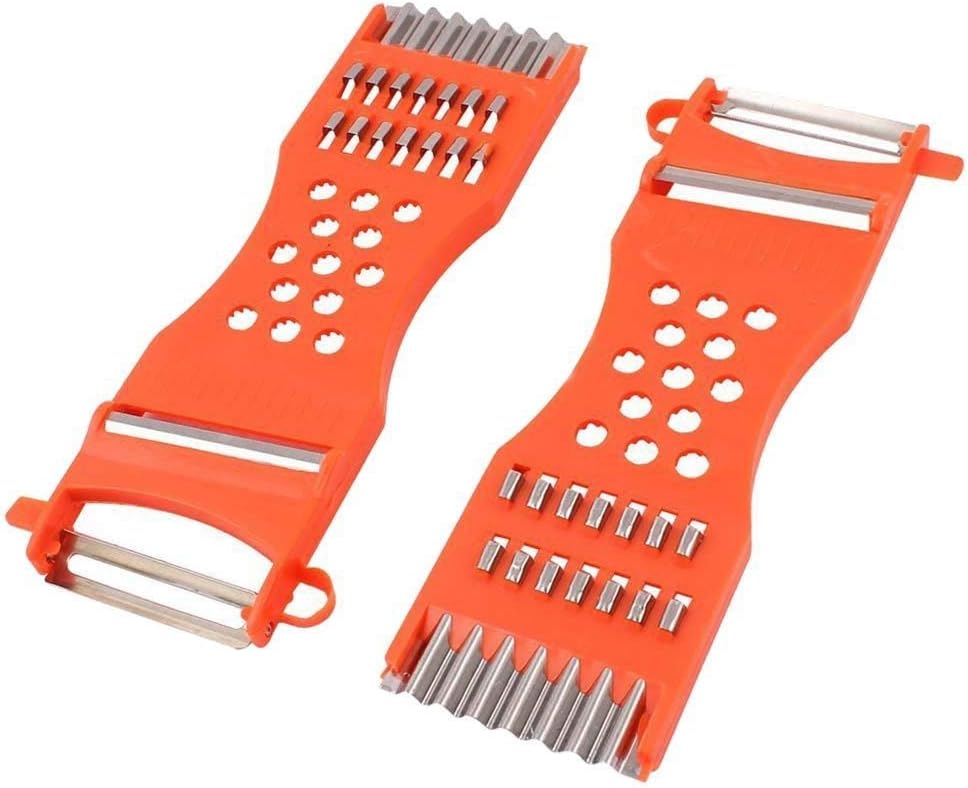 Amazon.com: Vegetable Peeler Metal Scraper Fruit Grater Slicer Orange ...