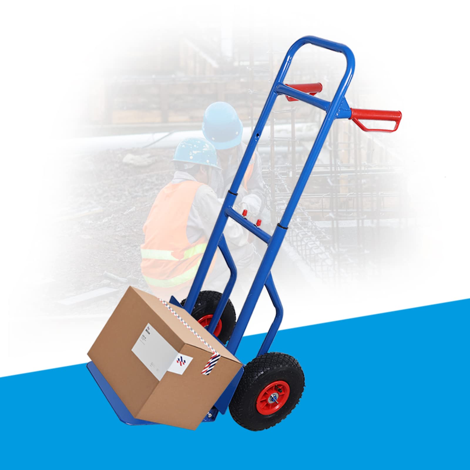 Folding Hand Sack Truck 150KG Load Heavy-Duty Portable Sack Barrow ...