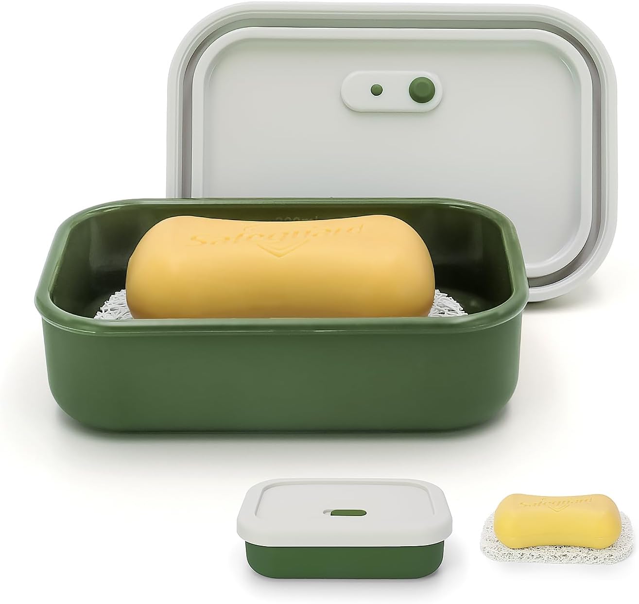 Amazon.com: AIDIMMING Silicone Shampoo Bar Holde, Enhanced Leak Proof ...