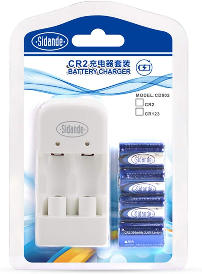 Amazon.com: CR2 3V 300Mah Rechargeable Battery 2Pcs with USB Charger Battery CR2 3Volt CR15H270 ...