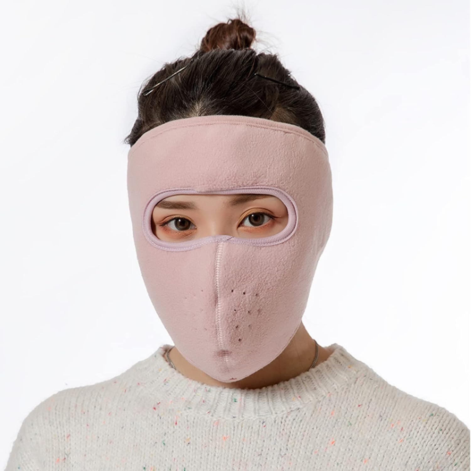 Winter Fleece Cycling Full Face Mask Cold Weather Cycling Hat Balaclava ...