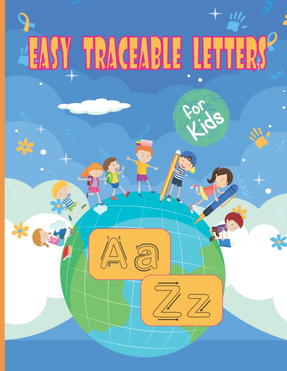 Buy Easy Traceable Letters For kids: Writing By Hand Cursive ...