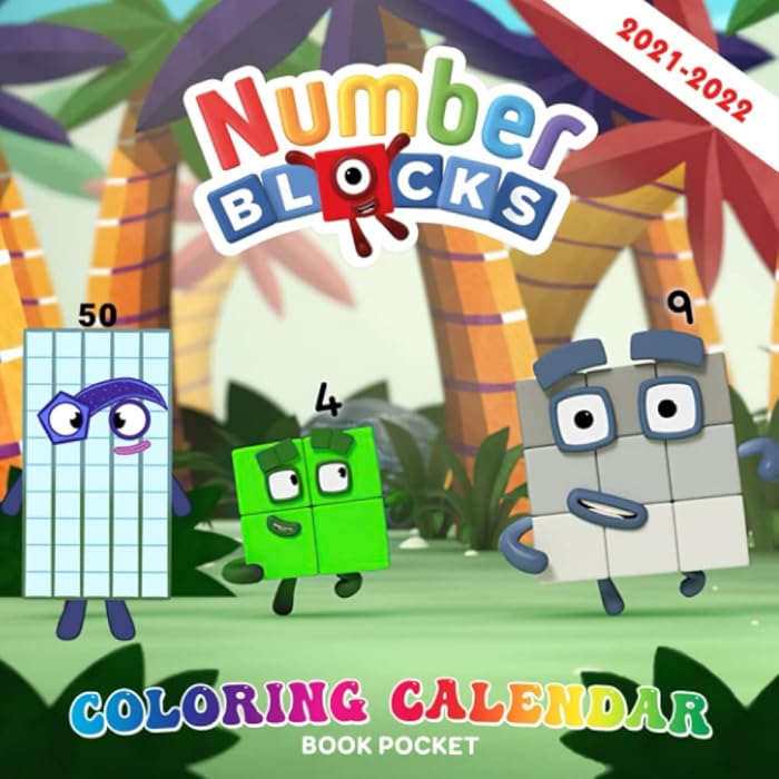 Buy Lara Lara! - Numberblocks 2021-2022 Coloring Calendar: 18-Month ...