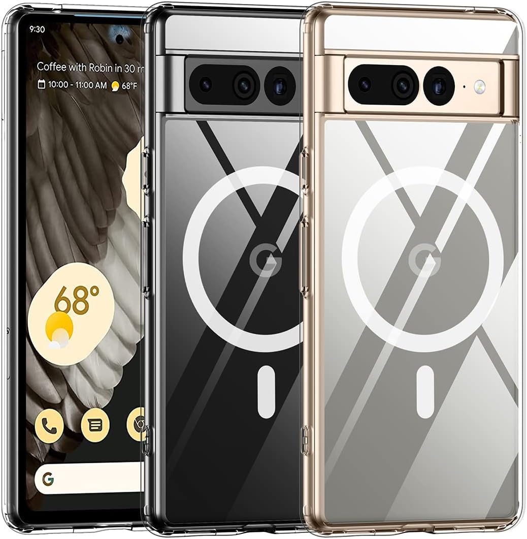 Amazon.com: TIANNIUKE Magnetic Case for Google Pixel 7 Pro, Transparent ...