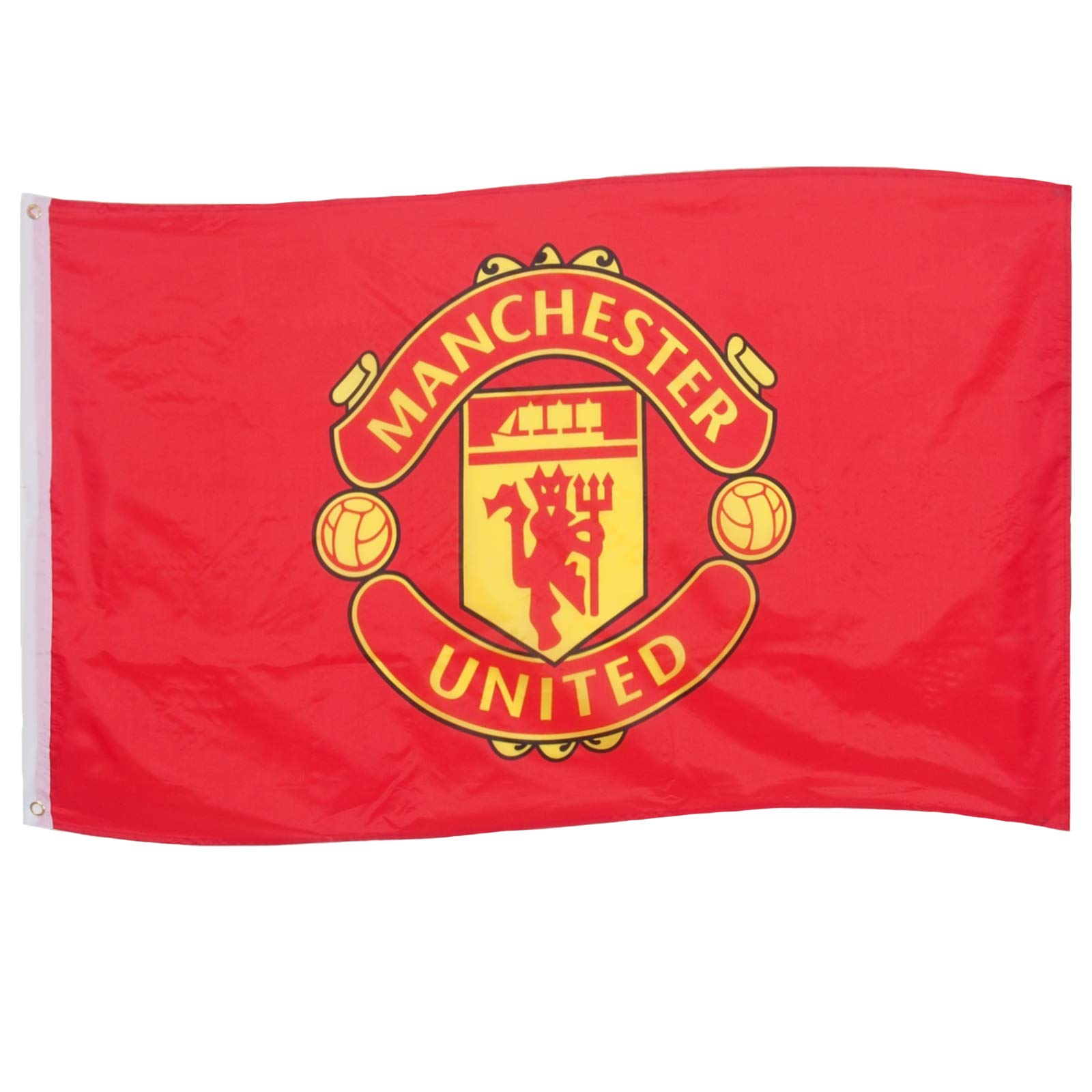 Manchester United FC Official Football Gift 5x3ft Crest Body Flag ...