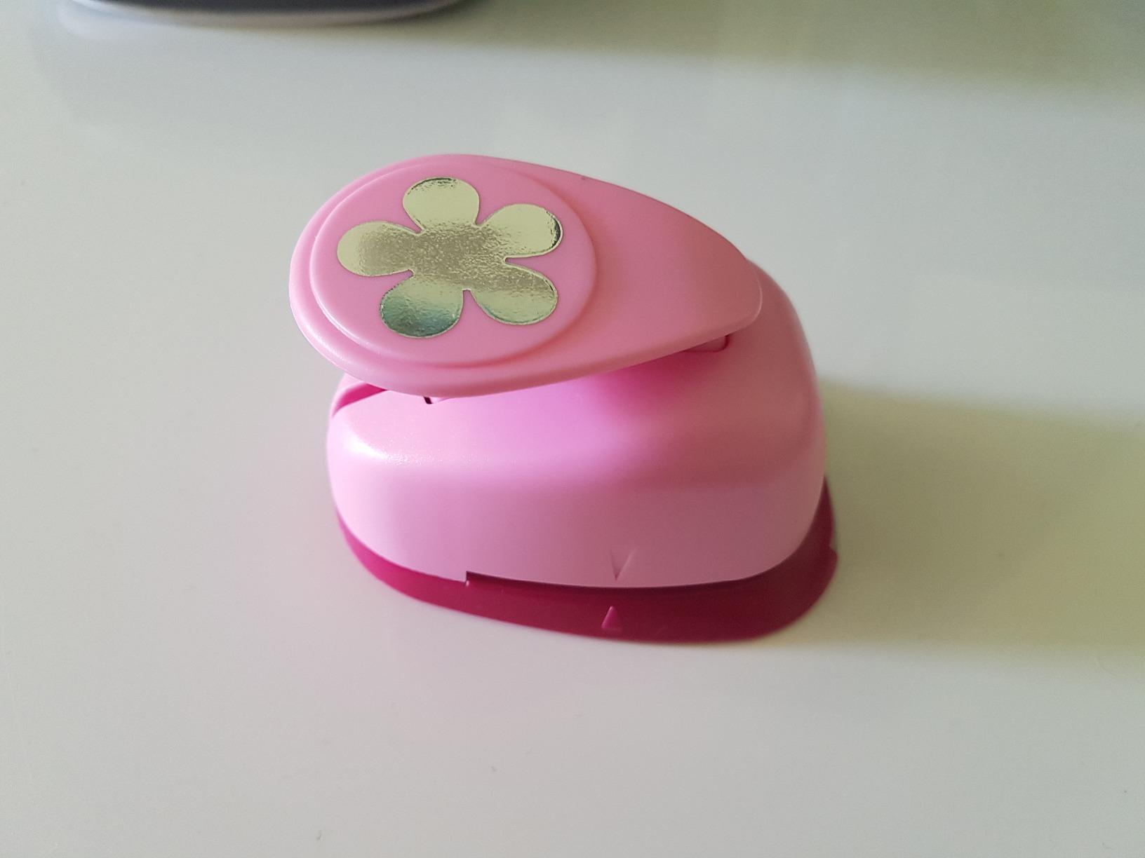 efco 1791286 Stanzer M, Retro Blume Motivstanzer, Kern: Metall, Pink, 7 ...