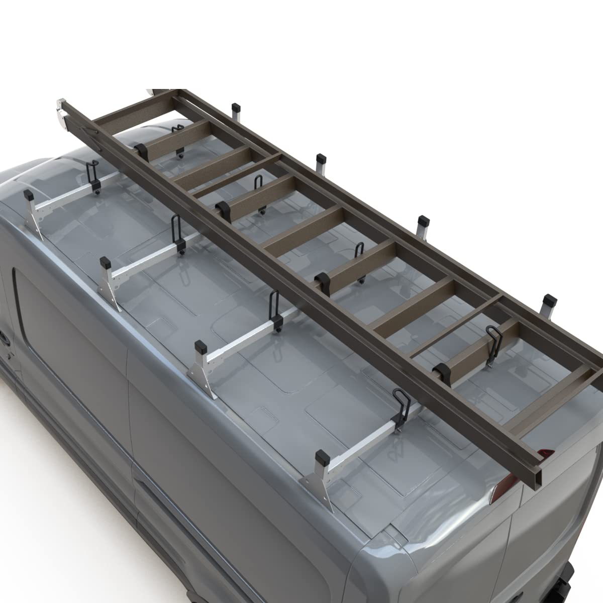 MELIPRON Roof Ladder Rack Fit for 2015-On Ford Transit 150 250 350 4 ...