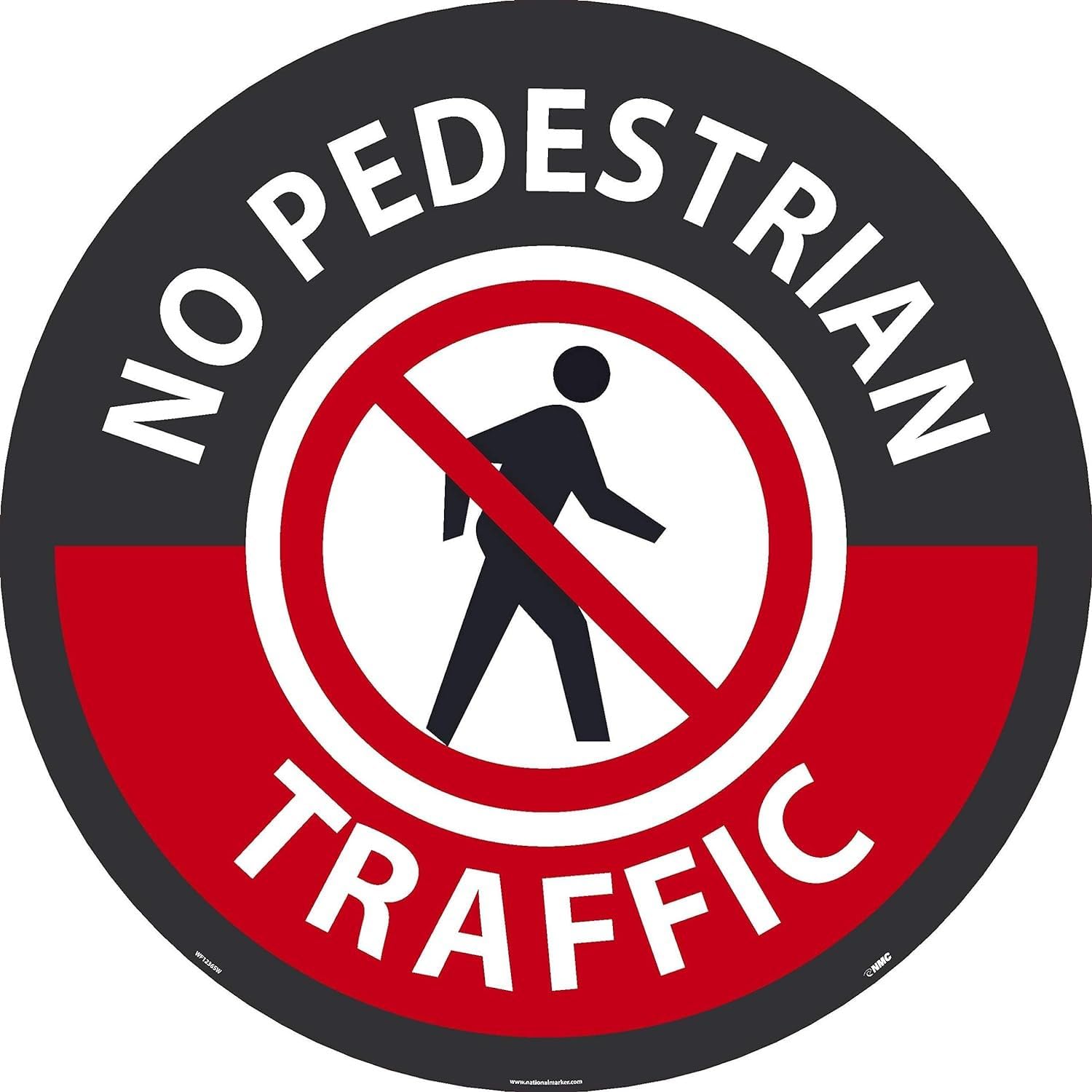 Snapklik.com : NMC WF1236SW NO Pedestrian Traffic Sign - 36 In ...