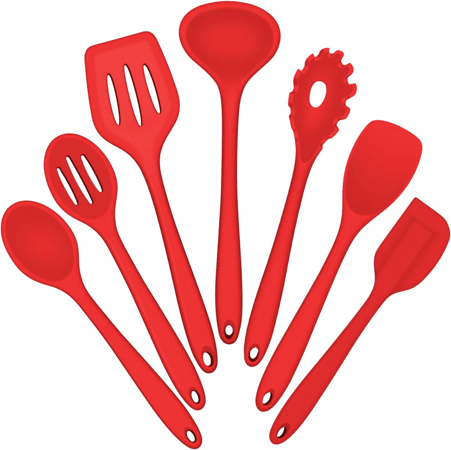 Amazon.com: Matinbia Silicone Cooking Utensils Set 6-Piece Silicone ...