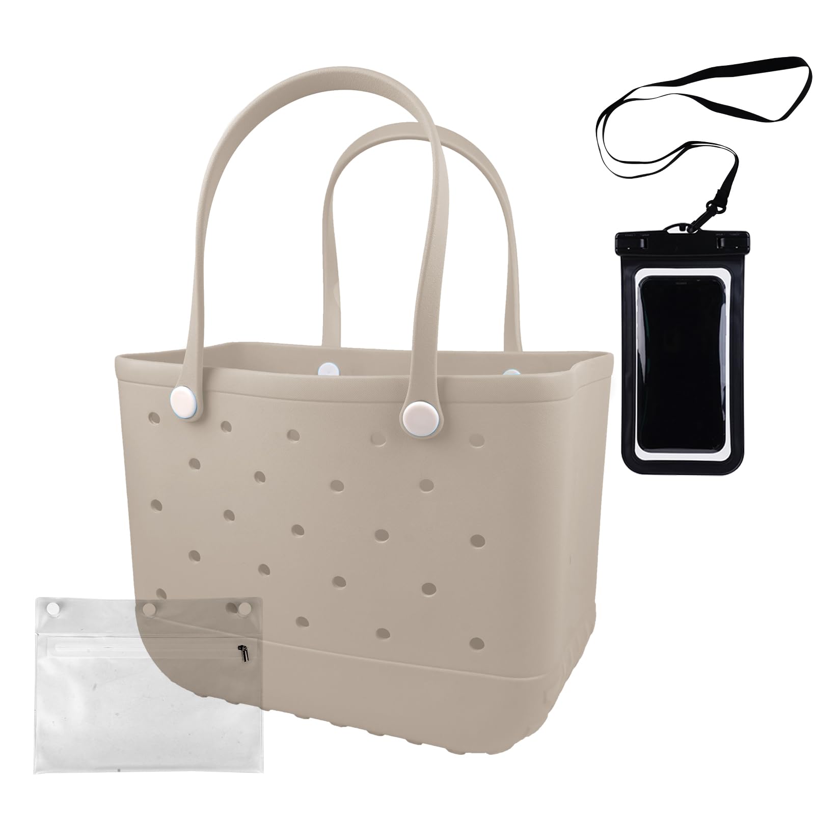 Amazon.com | Feastaw Rubber Beach Tote Bag - Waterproof Washable ...