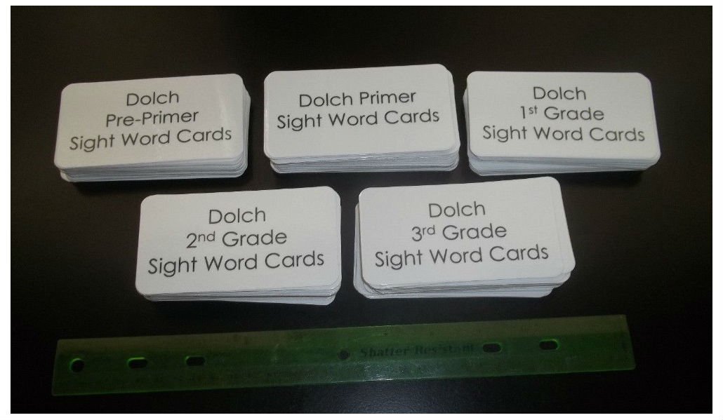 Buy 5 laminated sets of word flash cards. Preschool thru 3rd grade. 220 ...