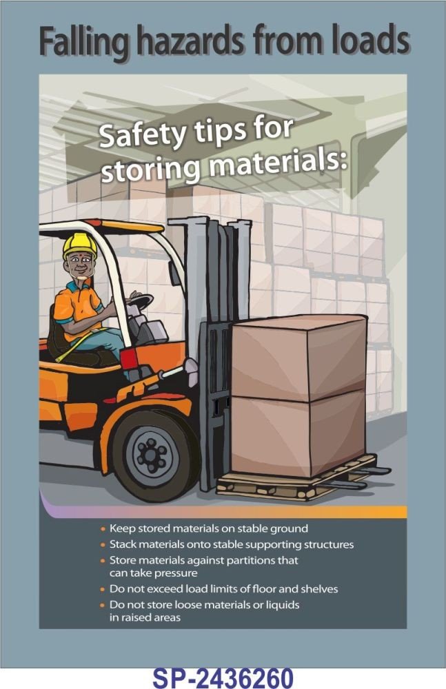 Buy Signageshop Sp-2436260 Falling Hazards From Loads Poster Online at ...