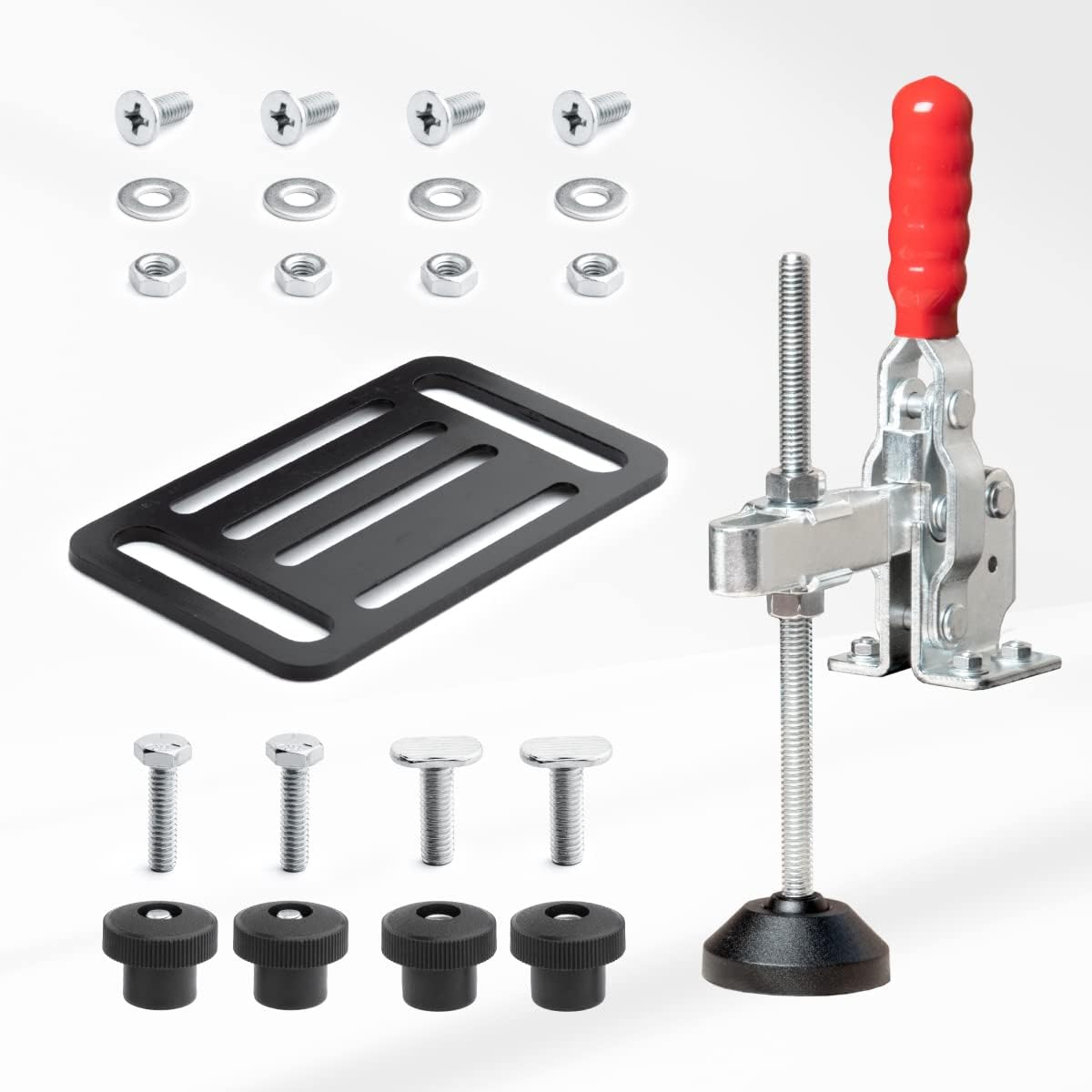 POWERTEC 71702 Vertical Hold Down Toggle Clamp and Mounting Plate Kit ...