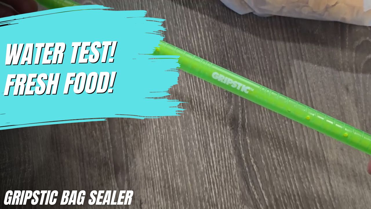 Watch GripStic Chip Bag Sealer Water Test on Amazon Live