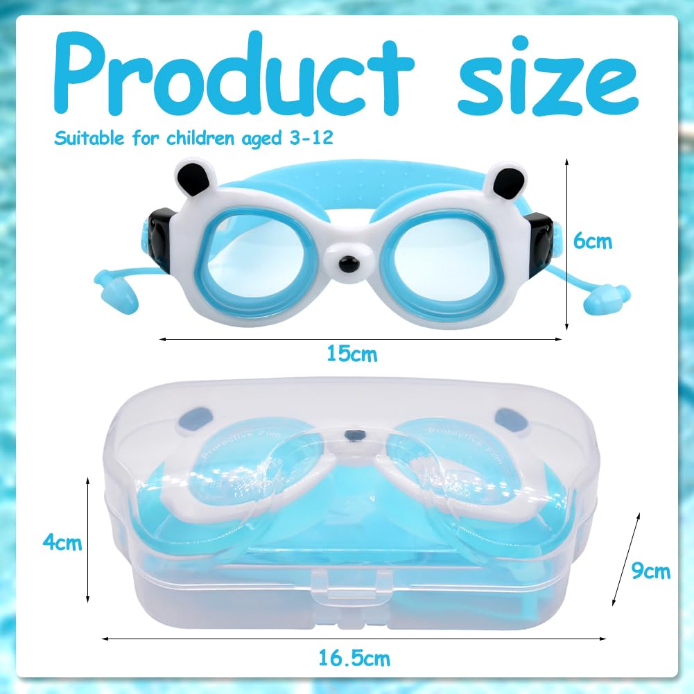 FCXVXCL Kids Swimming Goggles Cartoon,Quick Adjust Childrens Goggles ...