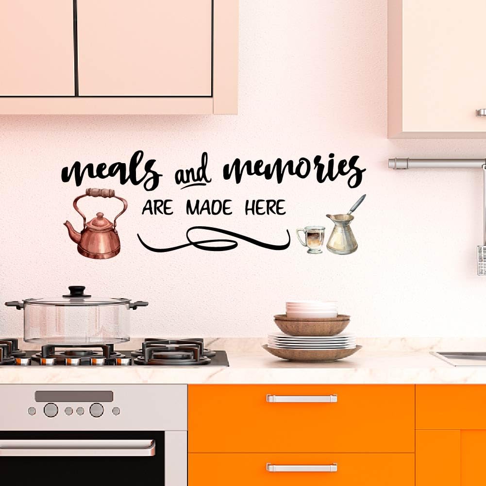 SUPERDANT Kitchen Wall Sticker Colorful Wall Decal Inspirational ...
