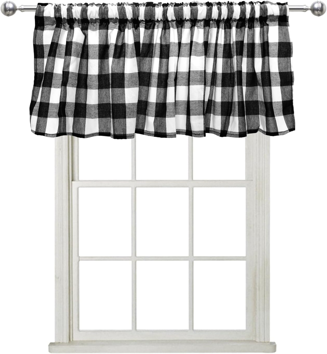 Amazon.com: Nfvjfxz 2 Pack Black White Buffalo Check Plaid Window ...