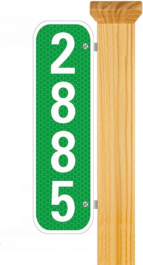 Amazon.com: Reflective 911 Address Sign SIDE MOUNTED - Custom Address ...