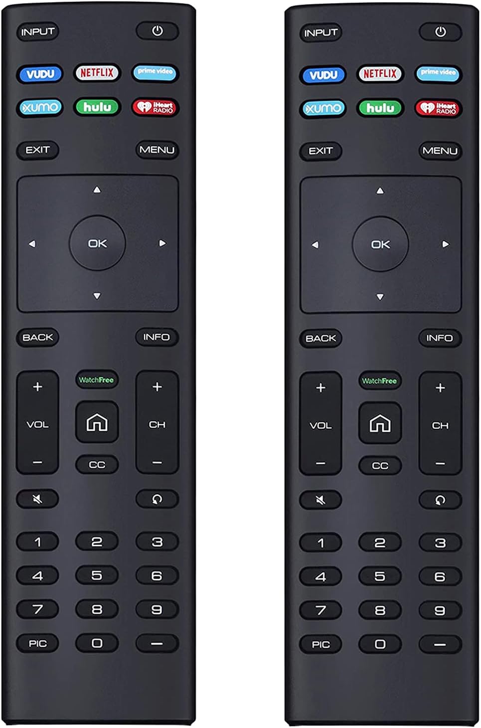 Amazon.com: [2pcs/Pack] PerFascin Replacement Universal Remote Control XRT136 Fit for Vizio ...