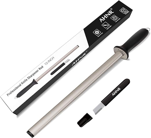 Amazon.com: 12 Inches Diamond Honing Steel Professional Knife Sharpener ...