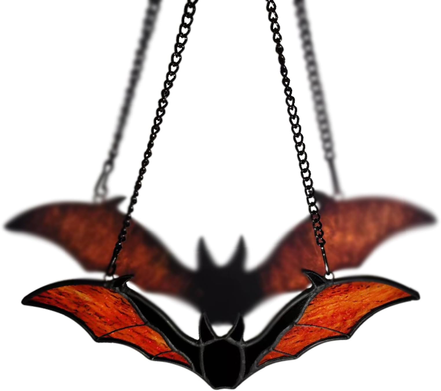 Amazon.com: Bat Stained Glass Sun Catcher Window Hanging, Handmade ...