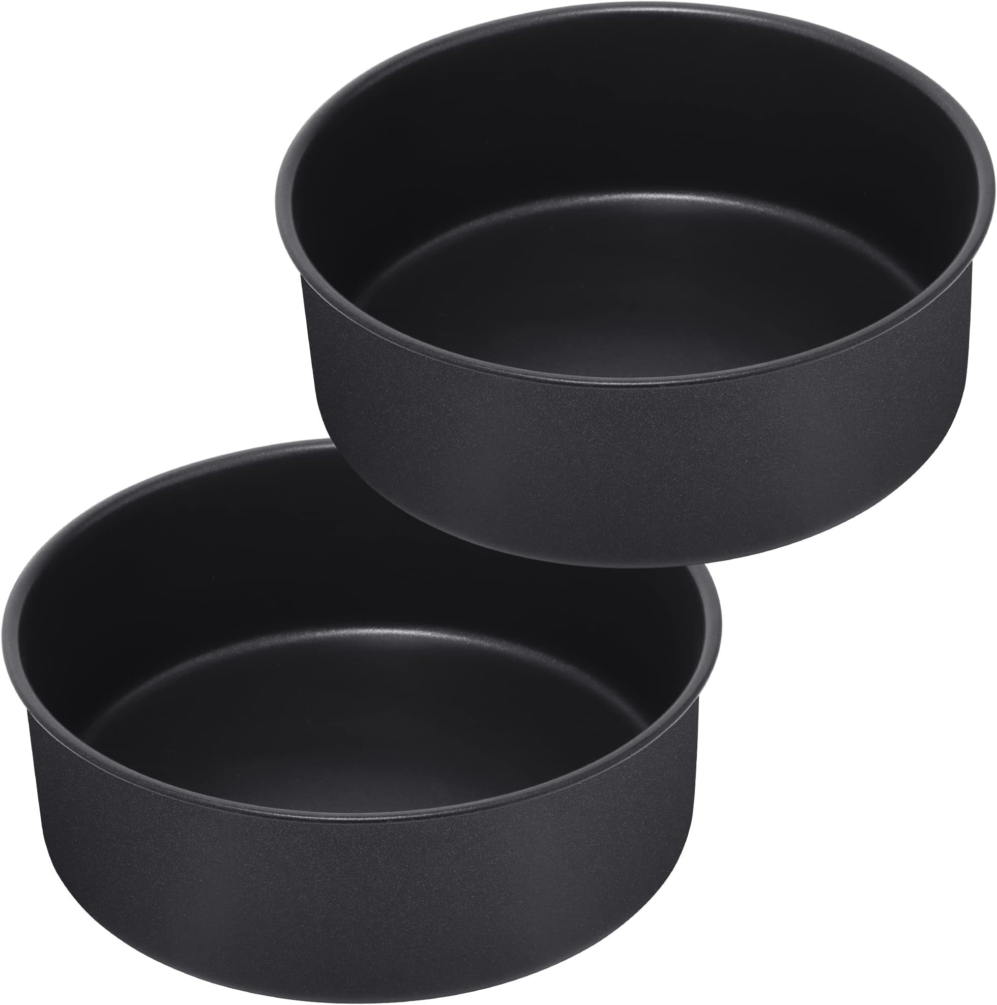 Amazon.com: TeamFar 8 x 3 Inch Cake Pan Set, 2 PCS Stainless Steel ...