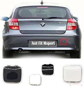 Amazon.com: Trimla Rear Tow Cover for 07-11 BMW 1 Series E81 E87 Hatchback Fit 116i 116d 118d ...