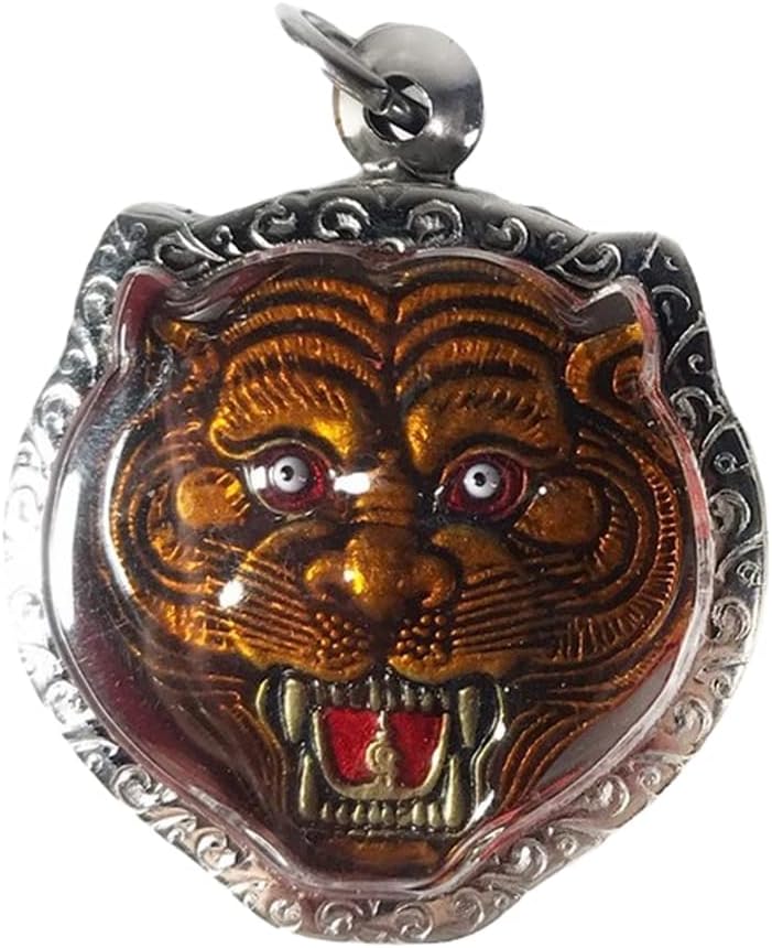 Amazon.com: Tiger Amulet Pendant Magic Thai Buddha Protection Magical ...