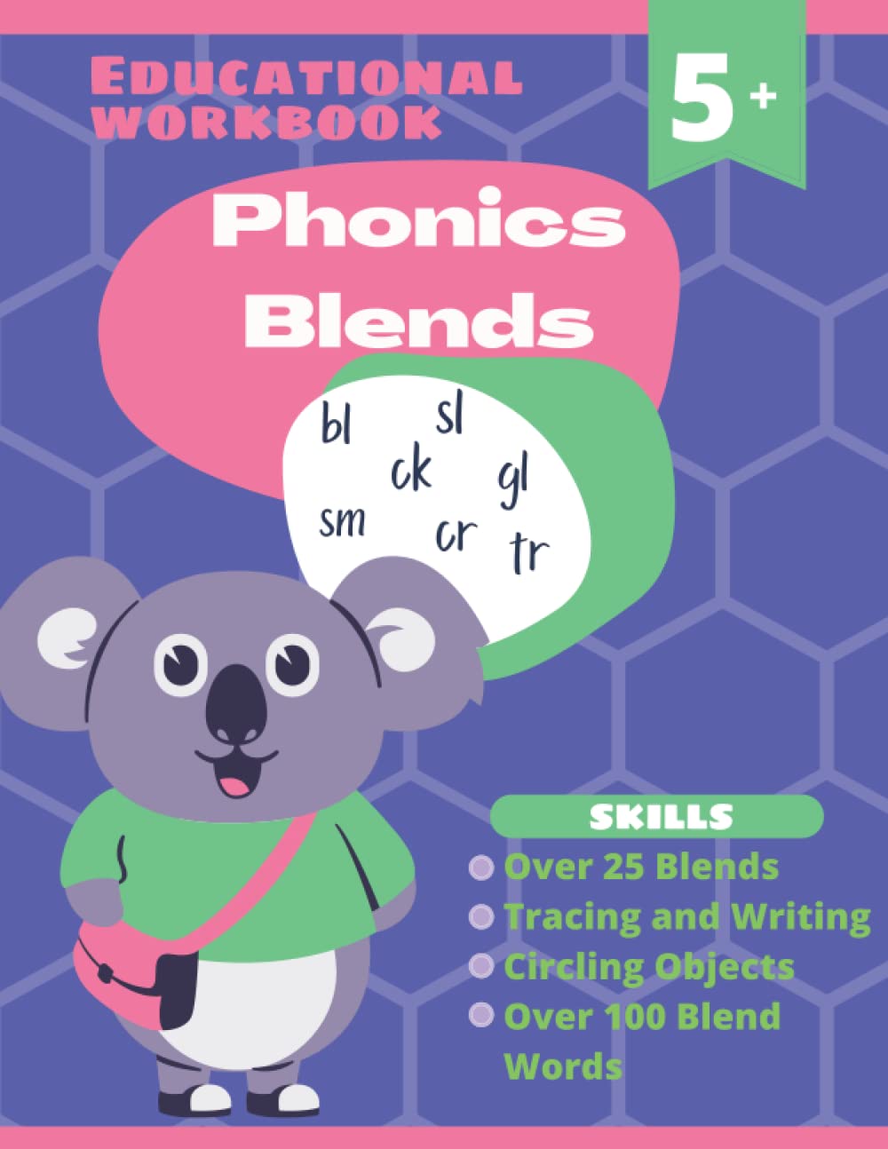 Amazon.com: Phonics Blends Workbook, over 100 Blend Words, r-blends, l ...