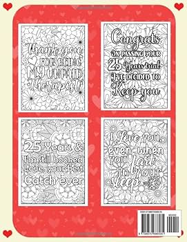 25th anniversary coloring pages