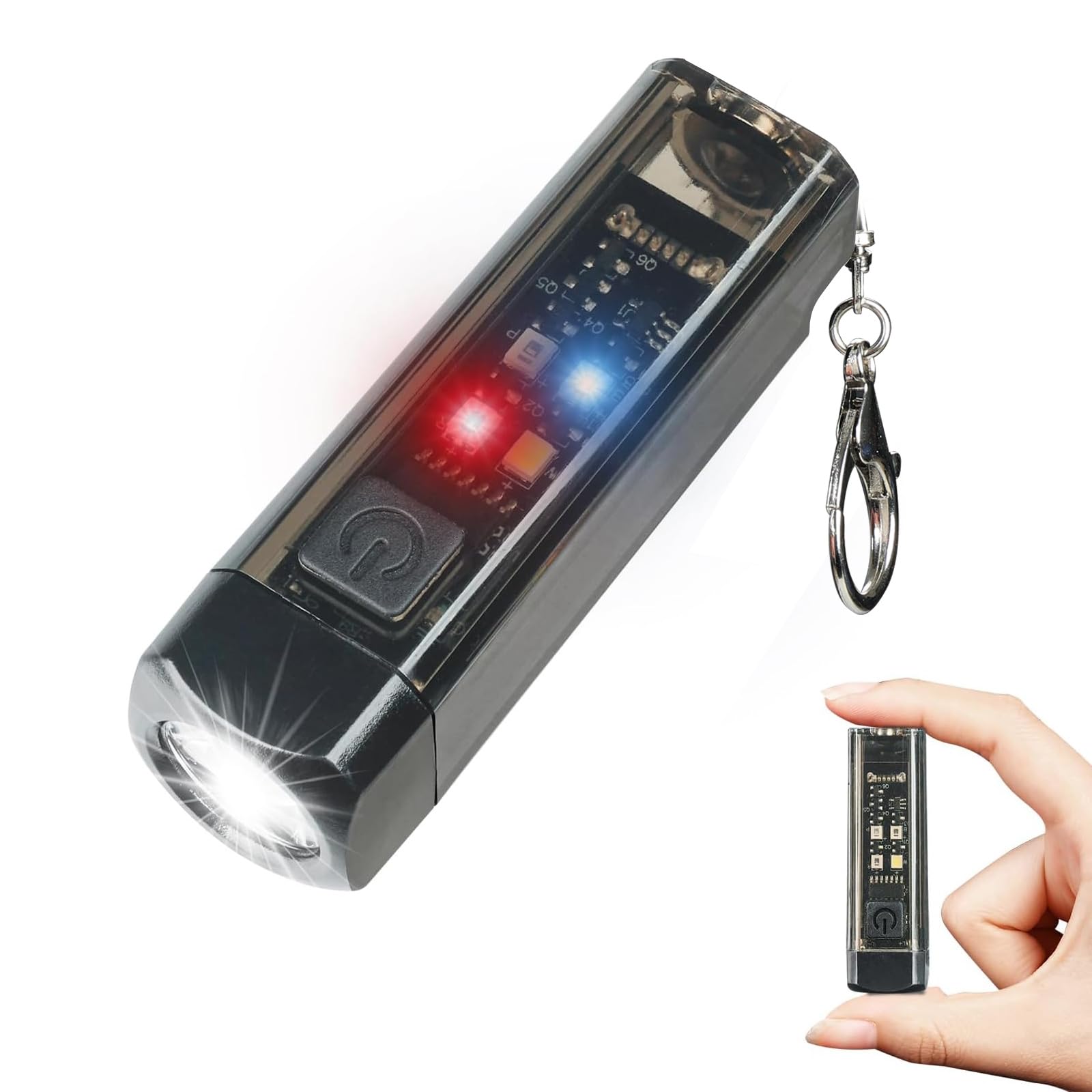 Brightison S03 Keychain Flashlight USB C Rechargeable, Mini Flashlight ...