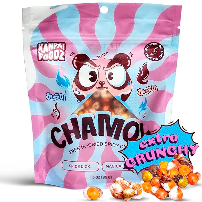 Amazon.com : Kanpai Foodz Crunchy Freeze Dried Skittles Chamoy - 5oz ...
