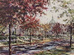 Amazon.com: Susan Amidon - Autumn on Laurel Avenue: Posters & Prints
