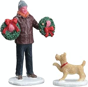 Amazon.com: Lemax Christmas Village Tree Lot Figure Set of 2-52383 ...