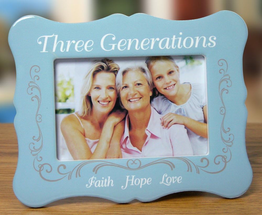 Amazon.com: BANBERRY DESIGNS Three Generations Picture Frame - 4" x 6 ...
