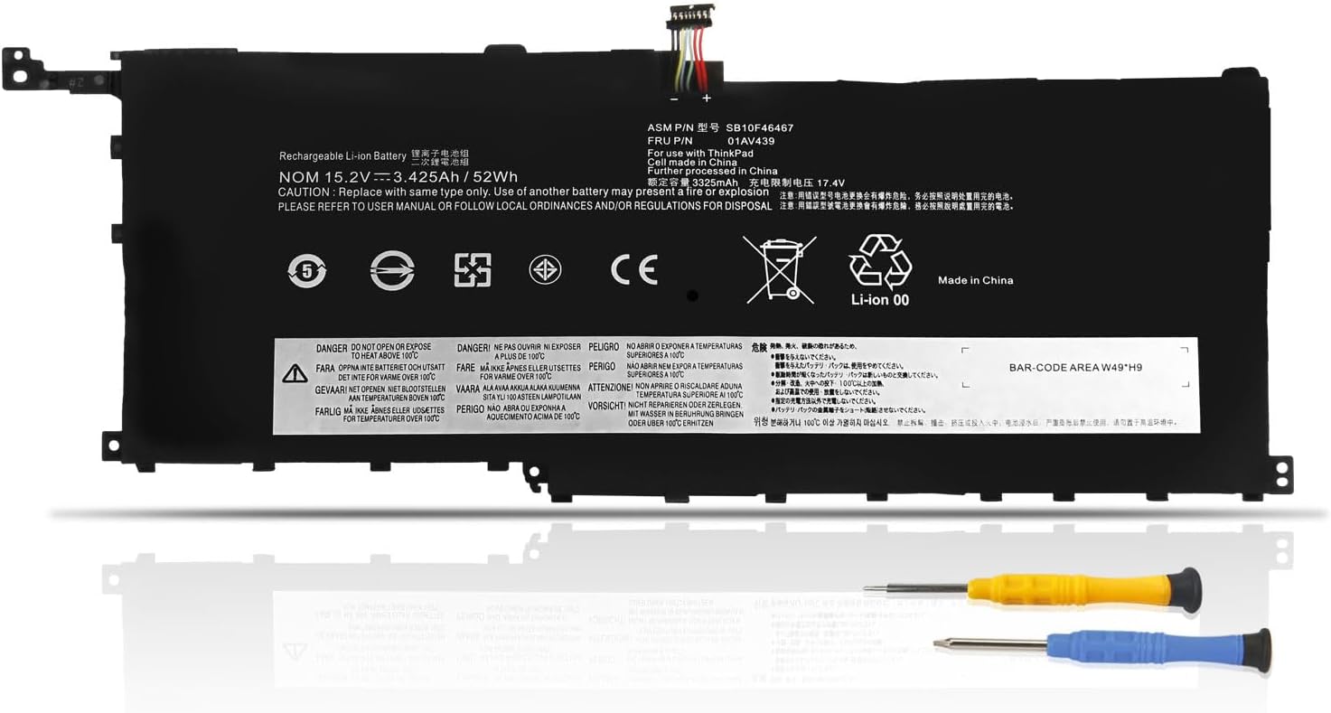 00HW028 01AV458 01AV409 Laptop Battery for Lenovo ThinkPad X1 Yoga 2016 ...