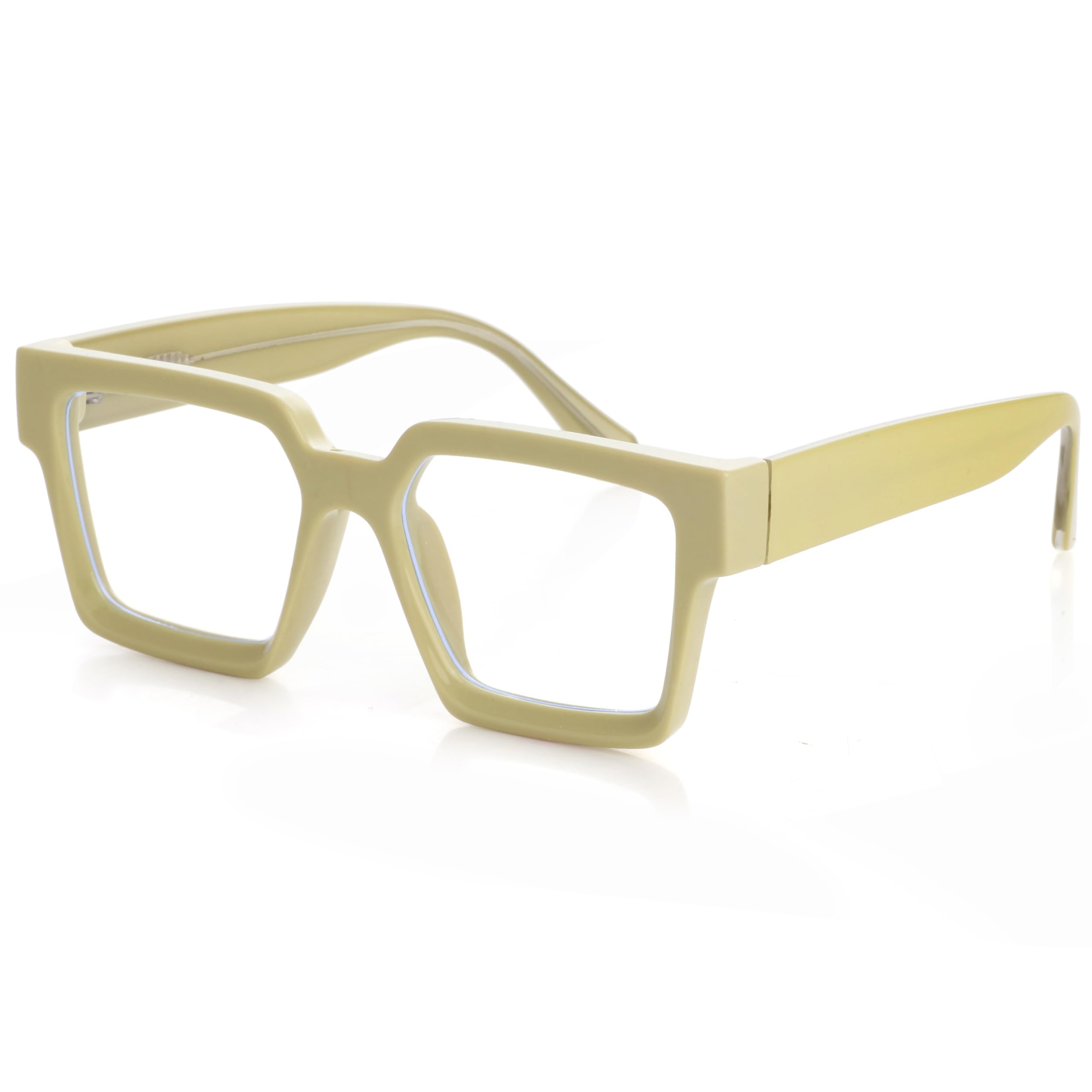 Snapklik.com : Kursan Square Black Glasses For Women Men Retro ...