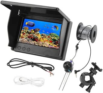 Amazon.co.jp: Underwater Video Fish Finder 4.3" HD Display Screen ...
