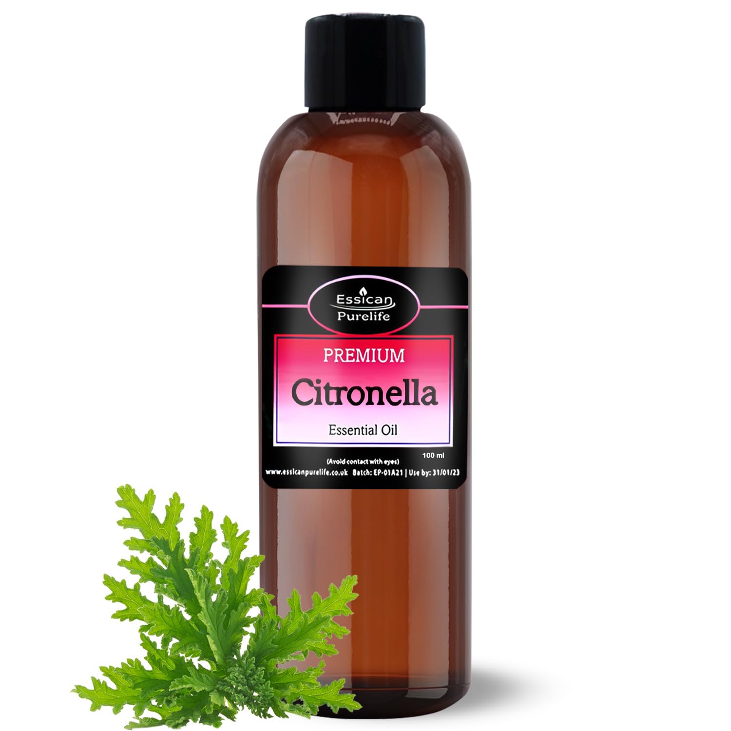Citronella Essential Oil 100ml - 100% Pure Essential Oils, Citronella ...