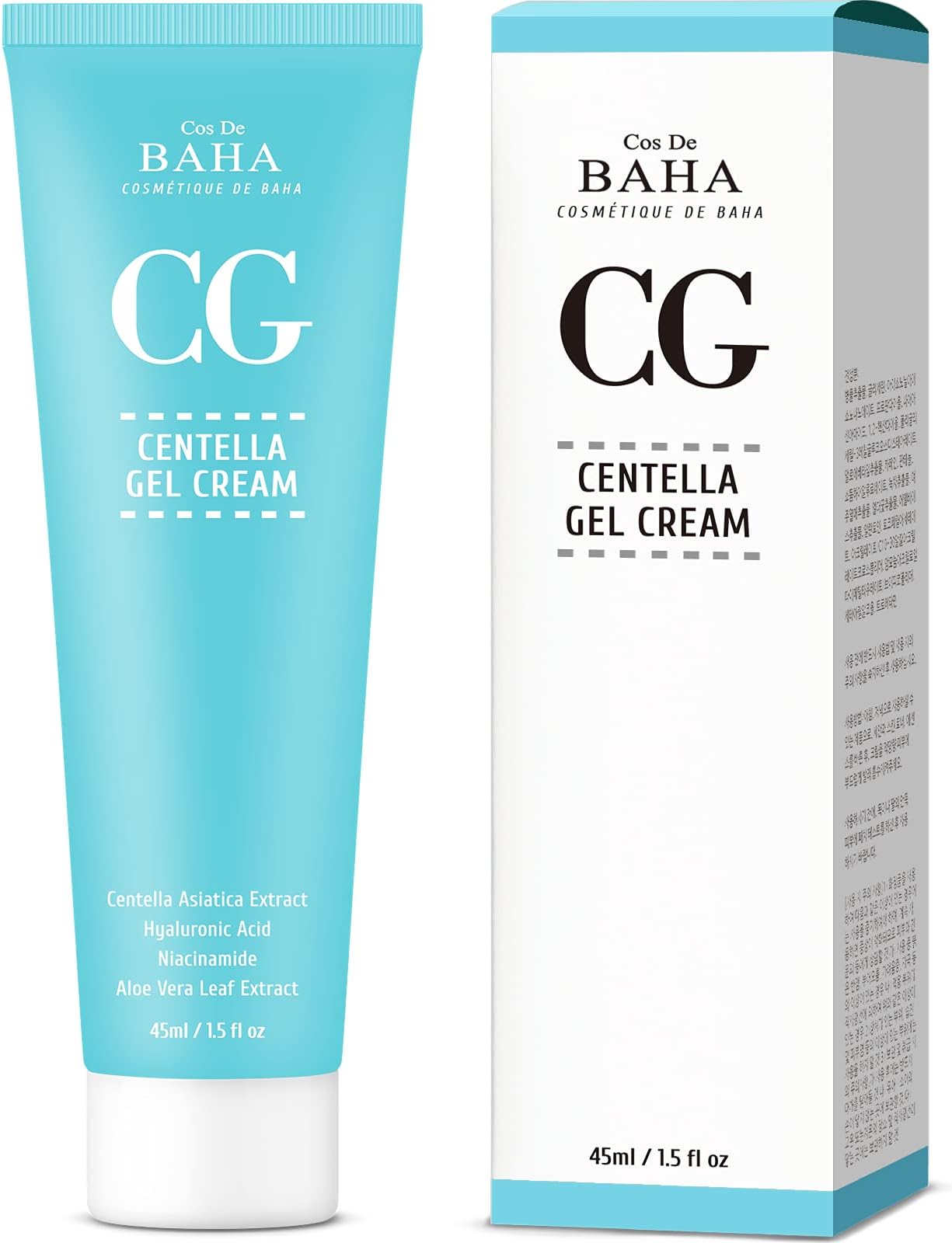 Amazon.com: Cos De BAHA Centella Asiatica Soothing Calming Cream for ...