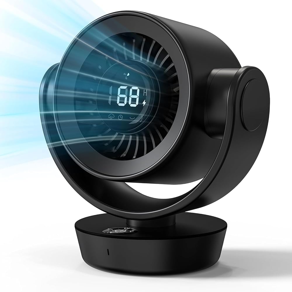 $9/mo - Finance Desk Fan for Bedroom - 8000mAh Rechargeable Air ...