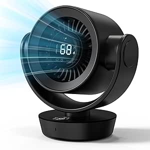 Amazon.com: Desk Fan for Bedroom - 8000mAh Rechargeable Air Circulator Fan with Remote, 120 ...