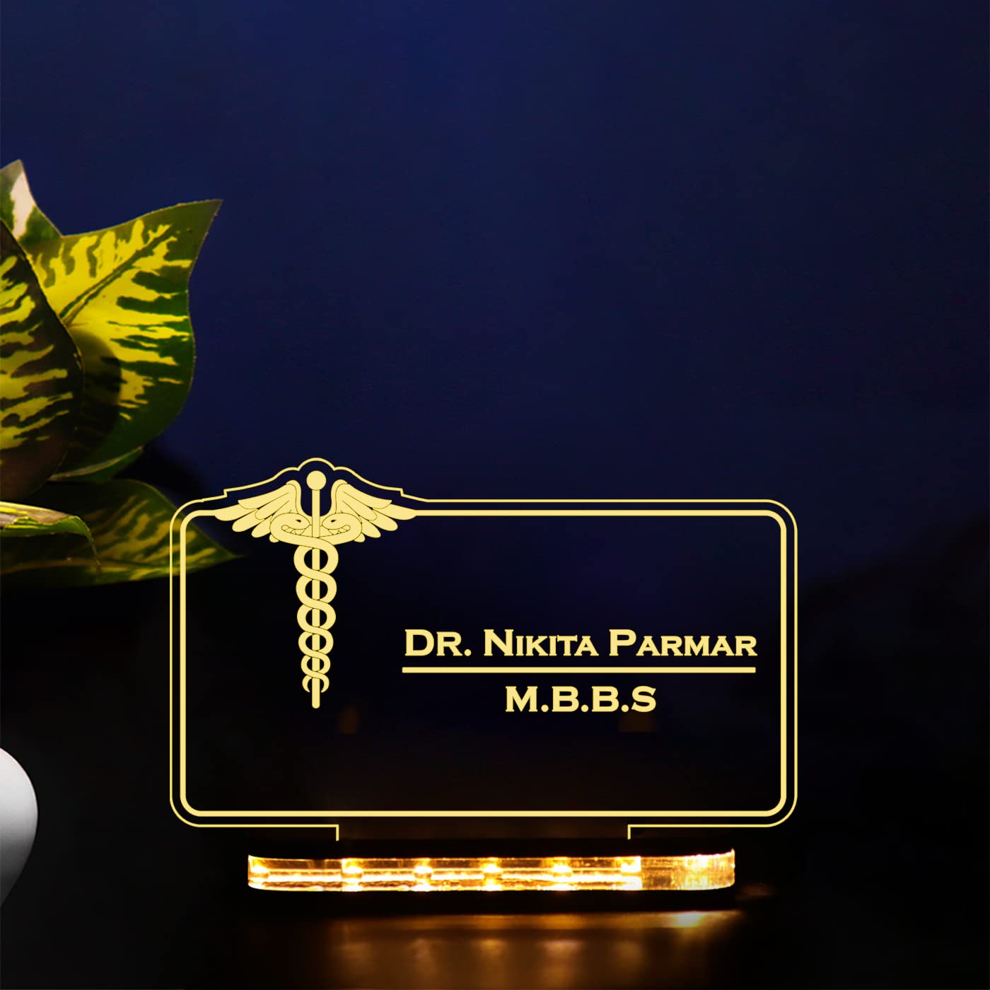 Buy StarLaser Customized Led Lamp Personalized with Name and Logo Warm ...